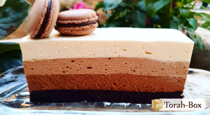 Recette Dessert : Entremet aux 3 chocolats