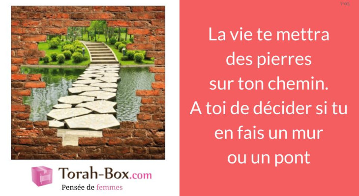 Pensée de femmes : des pierres sur ton chemin