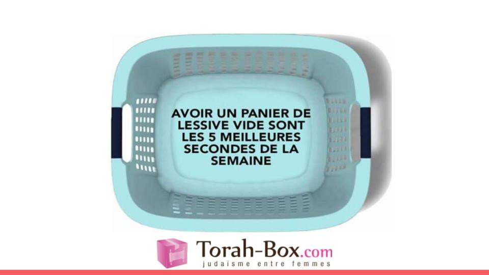 Humour : avoir un panier lessive vide...