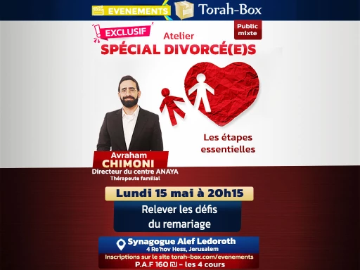 Atelier spécial divorcé(e)s : les étapes éssentielles